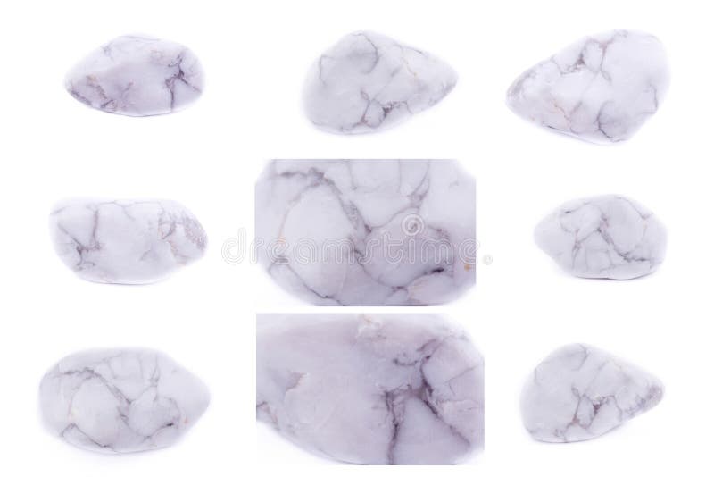 Collection of Stone Mineral Magnesite Stock Photo - Image of isolated ...