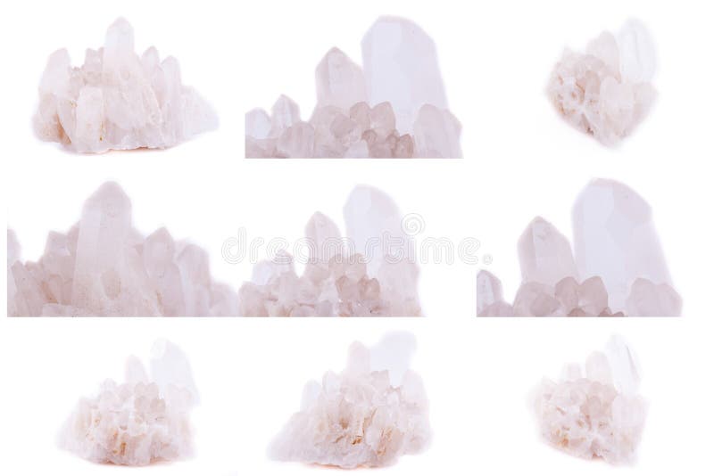 Collection of Stone Mineral Rock Crystal Stock Image - Image of ...