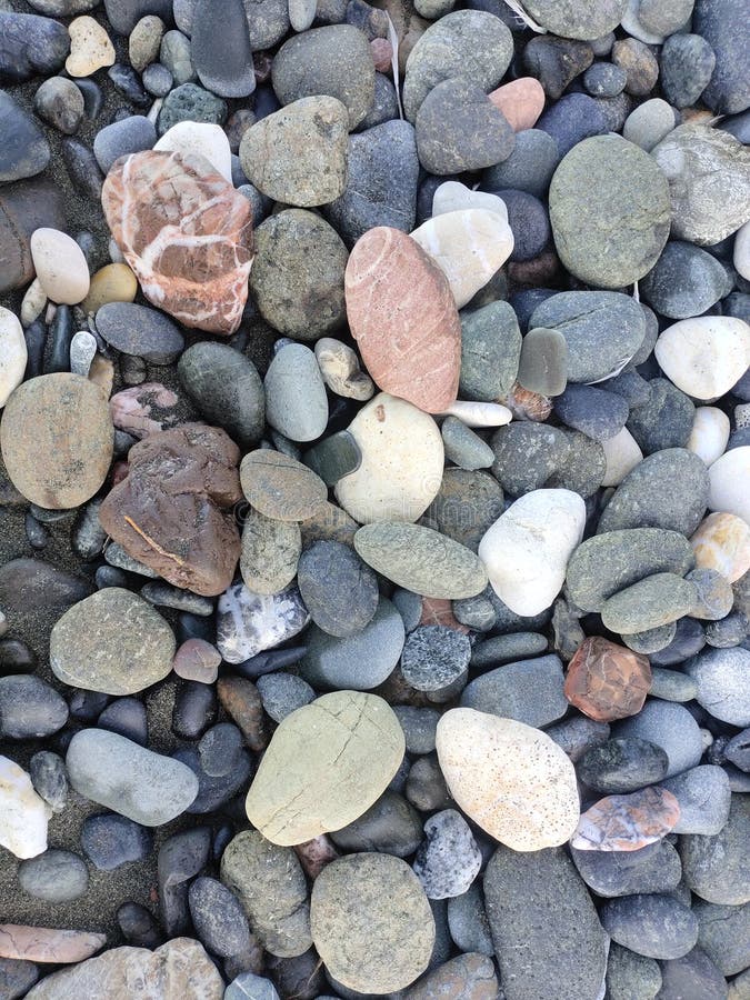 A Collection of Stones on a Beautiful Beach Stock Photo - Image of ...