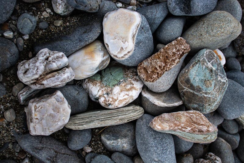 A Collection of Stones. Geology. Minerals. Many Stones Stock Image ...