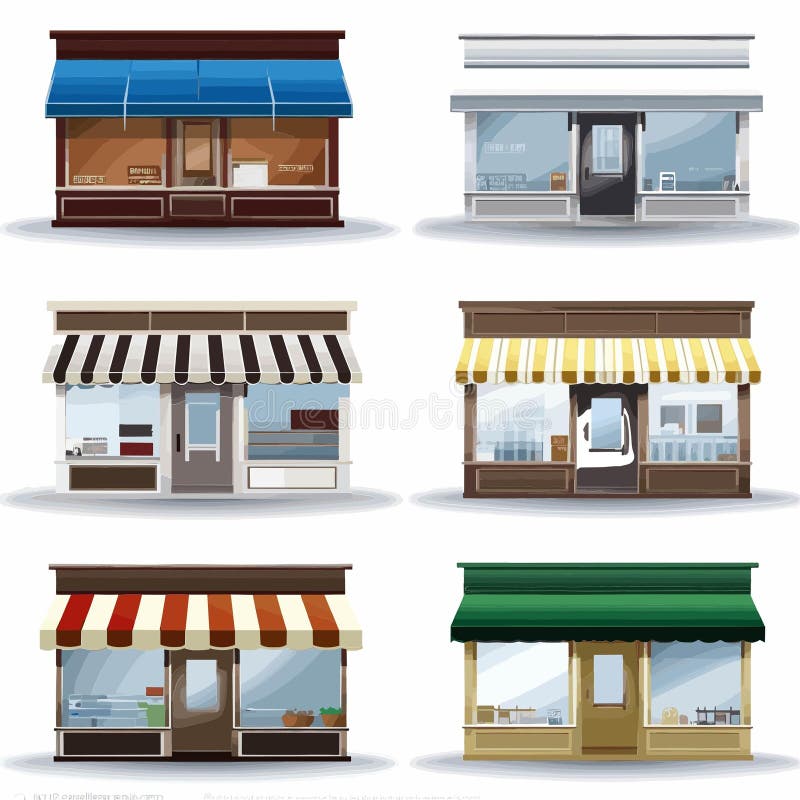 Store Front Vector Illustration Isolated Illustration Stock Vector ...