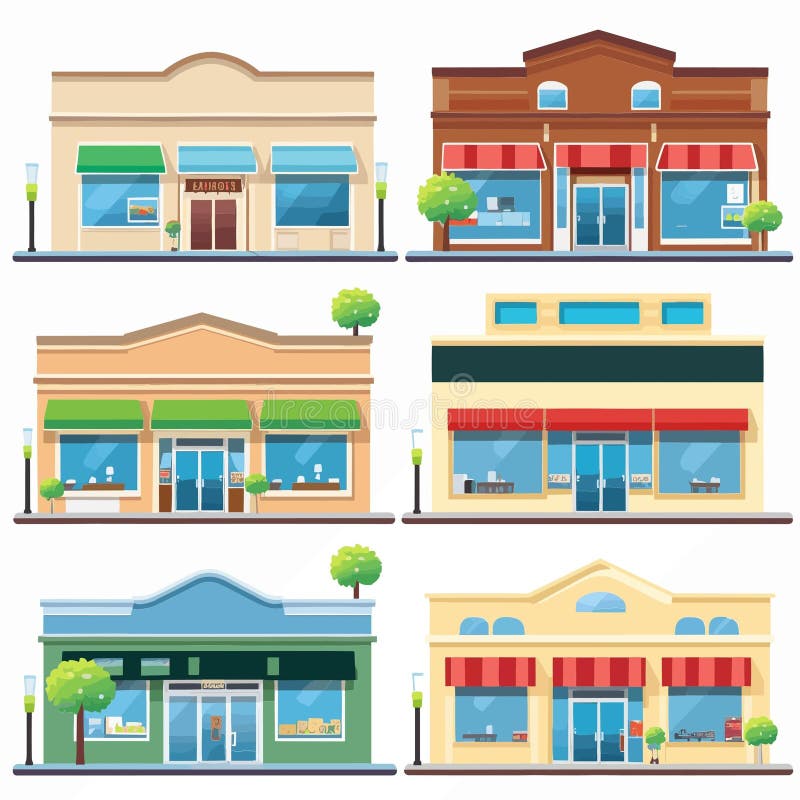 Store Front Vector Illustration Isolated Illustration Stock Vector ...