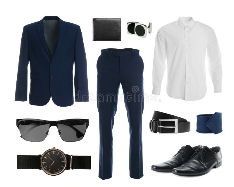 Collection of Stylish Outfit on Background Stock Photo - Image of ...