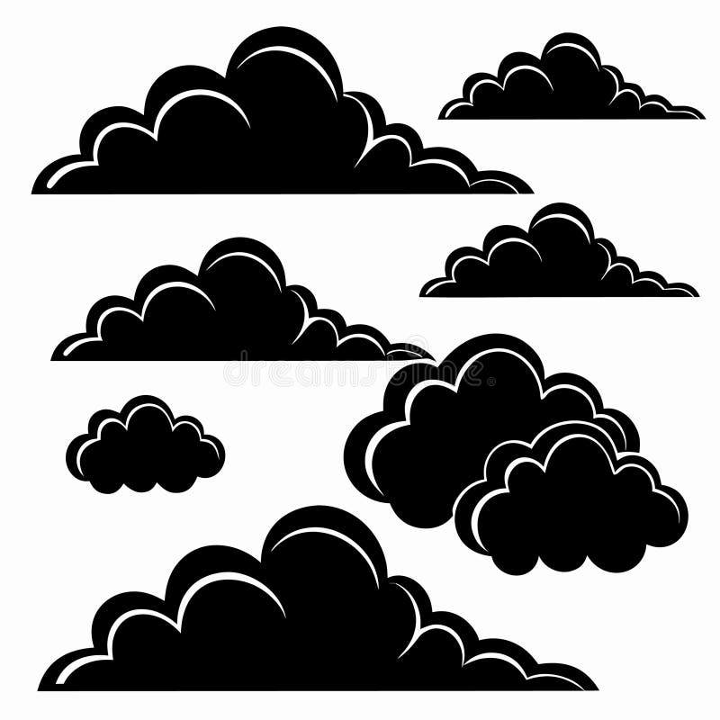 Clouds Silhouette Set Stock Illustrations – 9,059 Clouds Silhouette Set Stock Illustrations ...