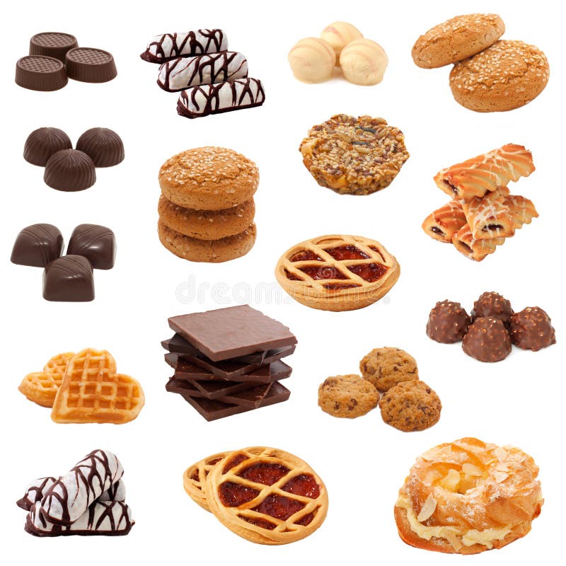 Collection of Sweets. Collage. Stock Image - Image of dough, collage ...