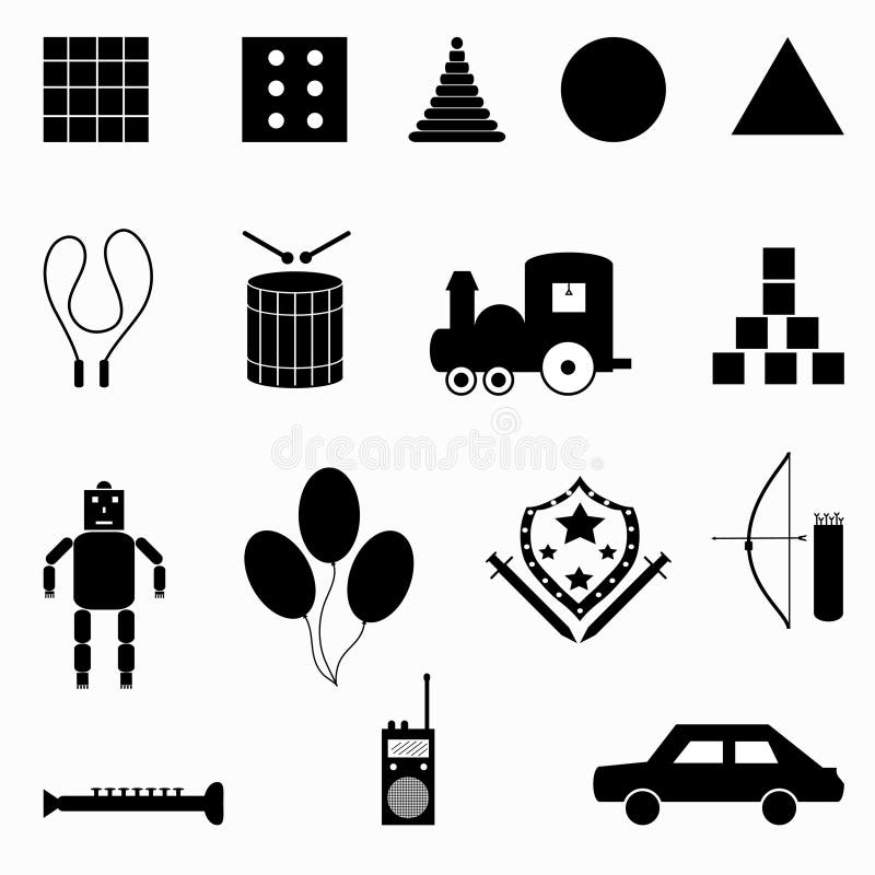 Collection of Symbols Vector Illustration Stock Vector - Illustration ...