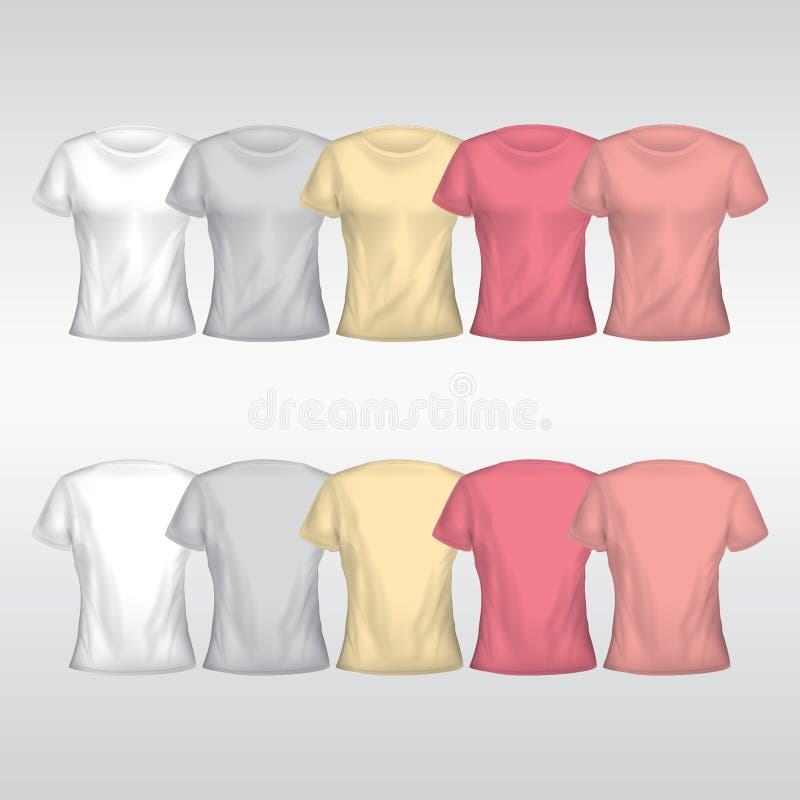 Collection of T-shirts. Vector Illustration Decorative Design Stock ...