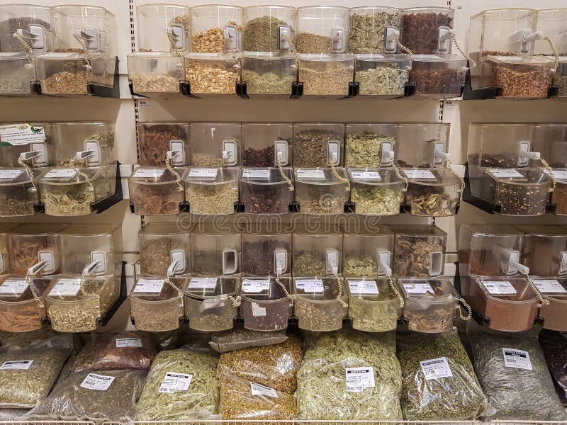 Collection of Teas for Bulk Sale Stock Image - Image of marketplace ...