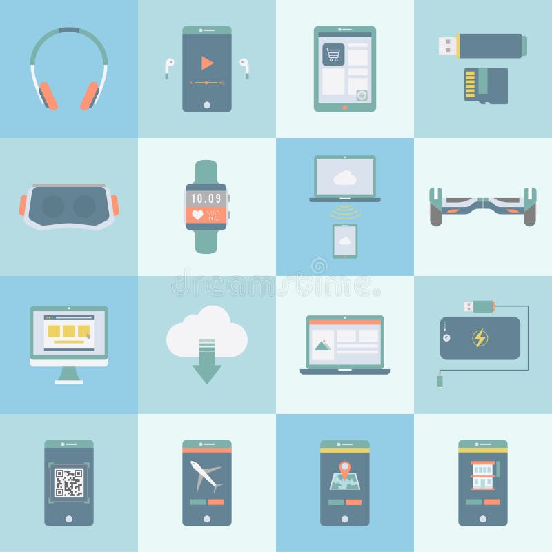 Collection of Technology Illustration Digital Devices Stock ...