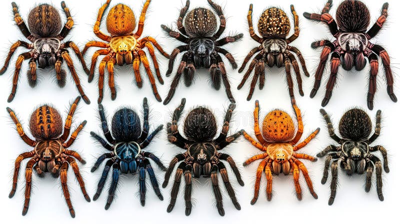 Diverse Tarantulas Stock Illustrations – 3 Diverse Tarantulas Stock ...