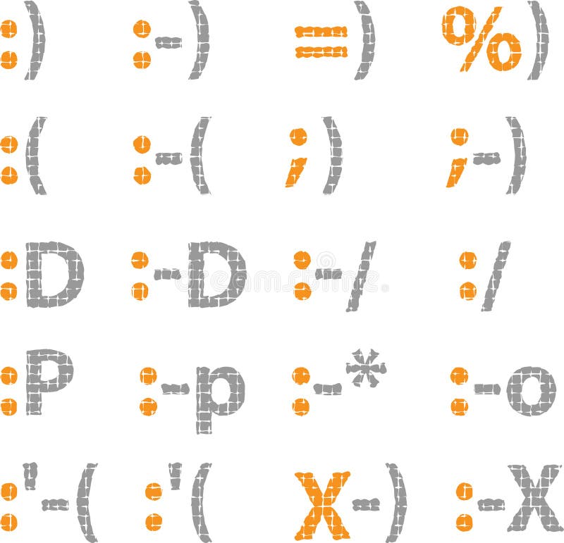 Collection of text smiles stock vector. Illustration of smilies - 13500596