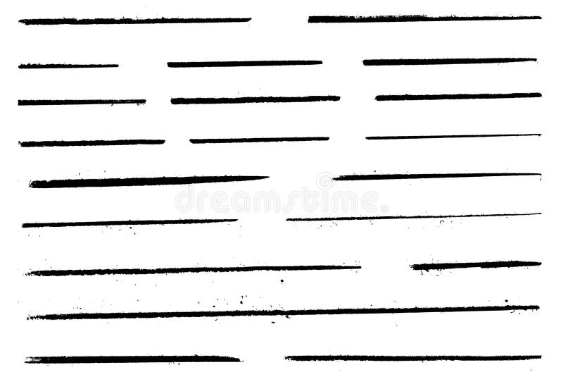 Hand-Drawn Grunge Line Set stock vector. Illustration of lines - 354362851