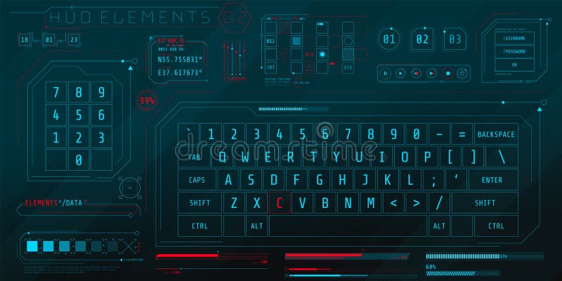 Hud Keyboards Stock Illustrations – 5 Hud Keyboards Stock Illustrations ...