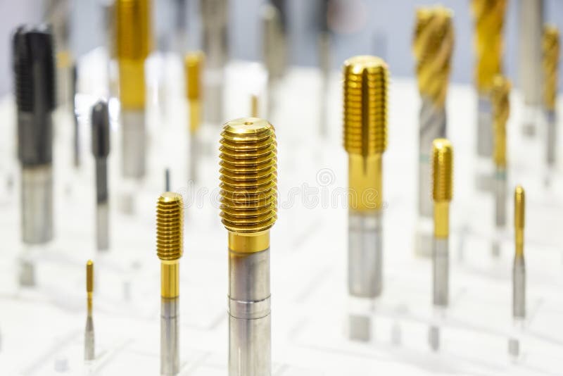 The Collection of Thread Mill Tools for CNC Milling Machine. Stock ...