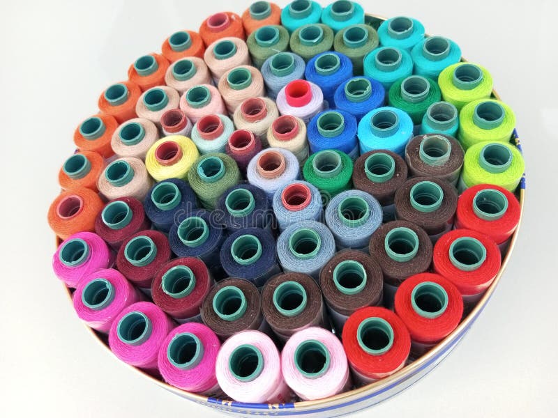 A Collection of Threads Belonging To a Tailor, Neat and Beautiful Stock ...