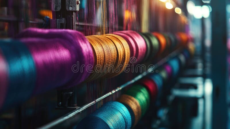Thread Rack stock image. Image of fabric, handmade, spool - 378549403