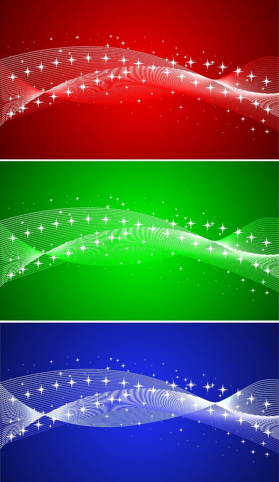 Collection of Three Backgrounds Stock Vector - Illustration of effect ...