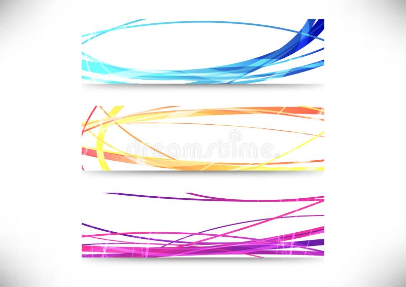 Collection of Three Internet Headers Stock Vector - Illustration of ...