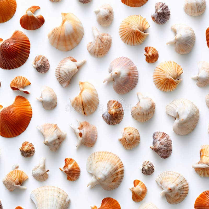 A Collection of Tiny Seashells Arranged in a Pattern K Uhd Ver Stock ...