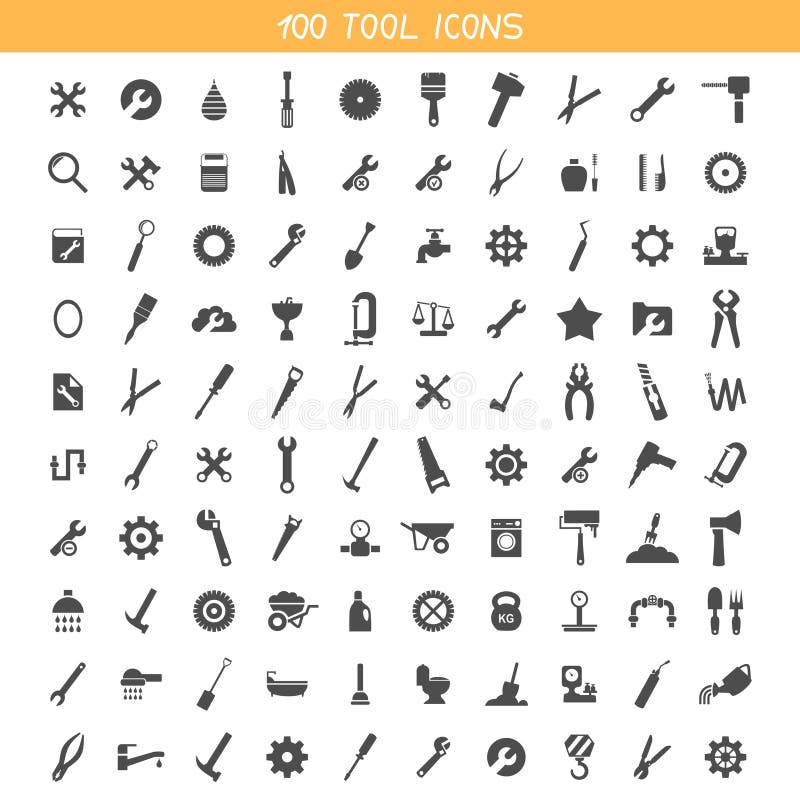 Collection tool icons stock vector. Illustration of bottle - 84714267