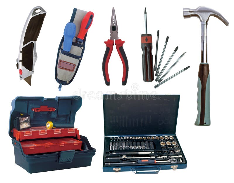 Large Collection of Used Tools Stock Photo - Image of industry, machine ...