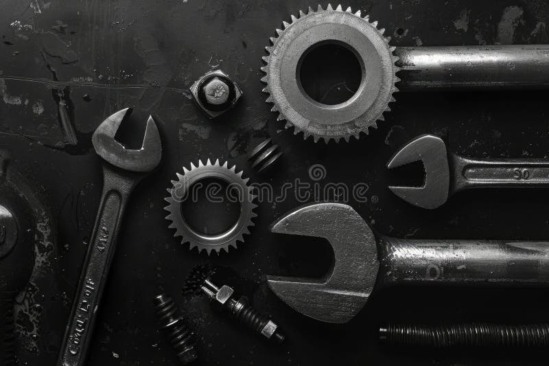 A Collection of Tools and Equipment on a Table, Possibly Used for DIY Projects or Repair Work ...