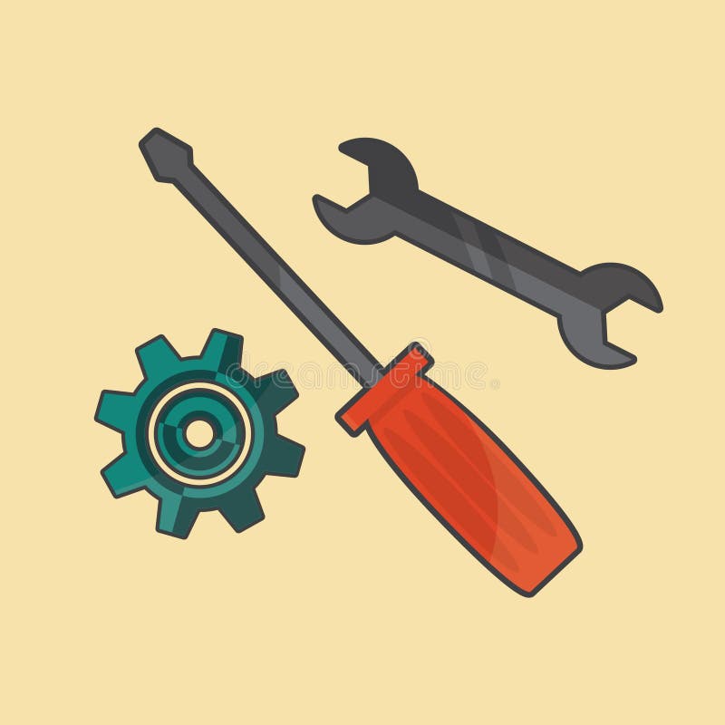 Collection of Tools. Vector Illustration Decorative Design Stock Vector ...