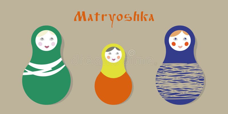 Matryoshka vector stock vector. Illustration of russia - 25560182