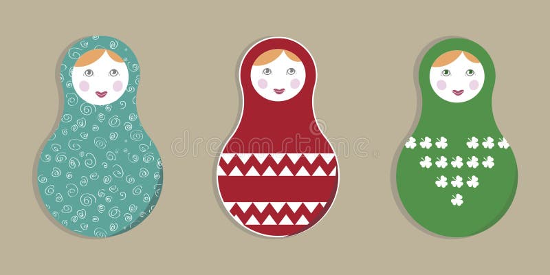 Matryoshka vector stock vector. Illustration of russia - 25560182
