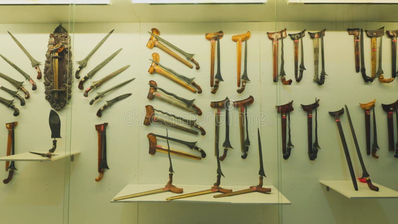 Collection of Traditional Swords and Daggers Stock Video - Video of ...