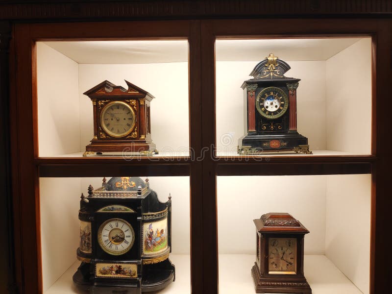 Collection of Traditional Vintage Clock Editorial Stock Photo - Image ...