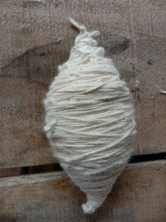 A Collection of Traditionally Spun Threads Di Purbalingga Stock Image ...