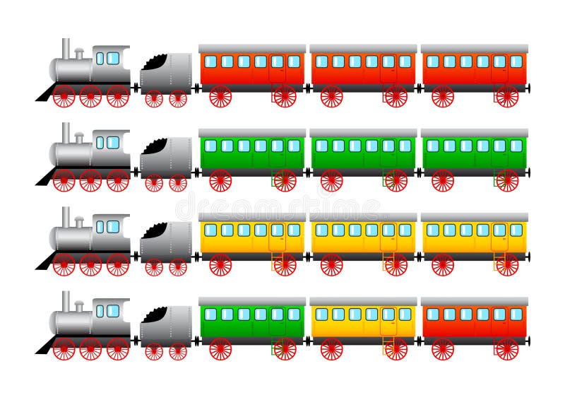 Collection of trains stock vector. Illustration of technology - 20993308