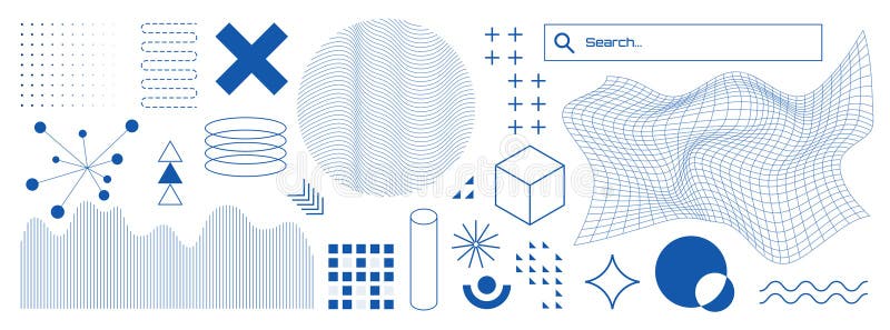 Collection Trendy Vector Geometric Shapes. Geometric Shapes Set ...