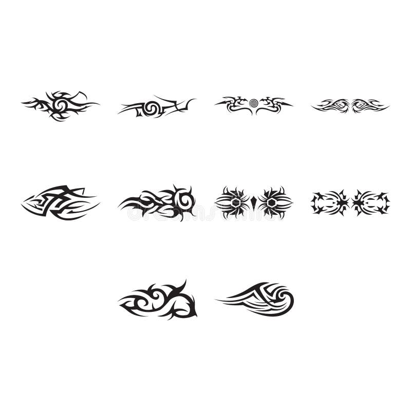 Tribal icon set stock vector. Illustration of logo, icon - 258679231