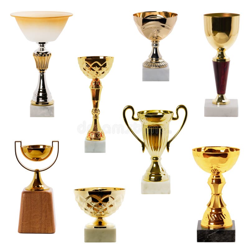 Collection Trophy stock photo. Image of honor, games - 13374610