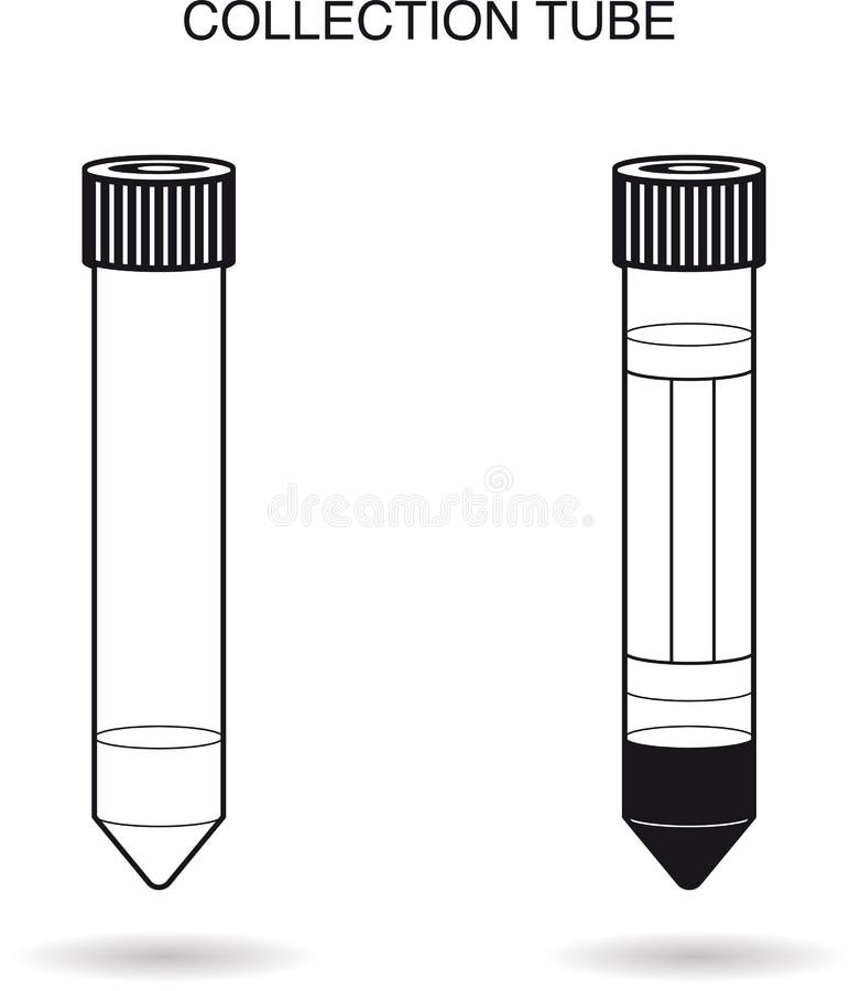 Collection tube SWAB stock vector. Illustration of collection - 212214407