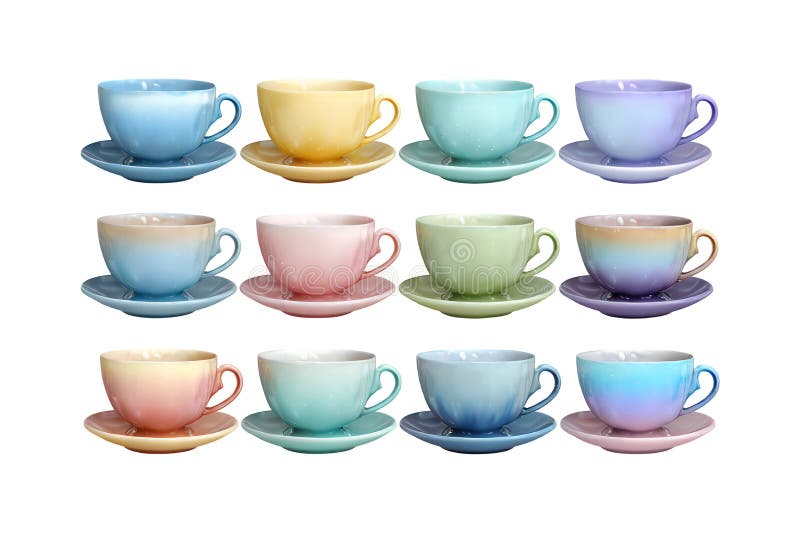 Pastel Ombre Ceramic Cups Stock Illustrations – 22 Pastel Ombre Ceramic ...