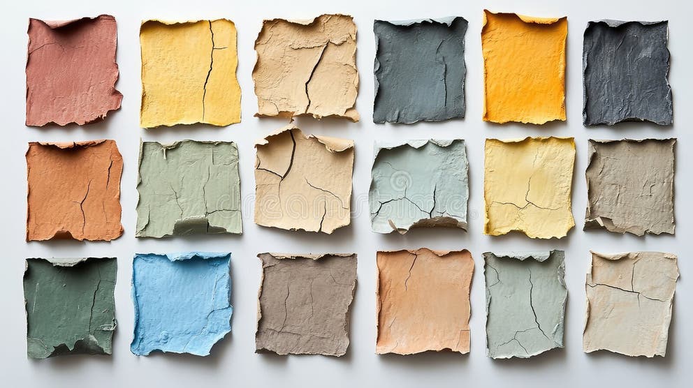 Collection of Twelve Rectangular Stickers with 3D Peeling Effect in ...