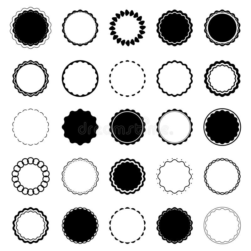 Different Circular Frames Stock Illustrations – 616 Different Circular ...