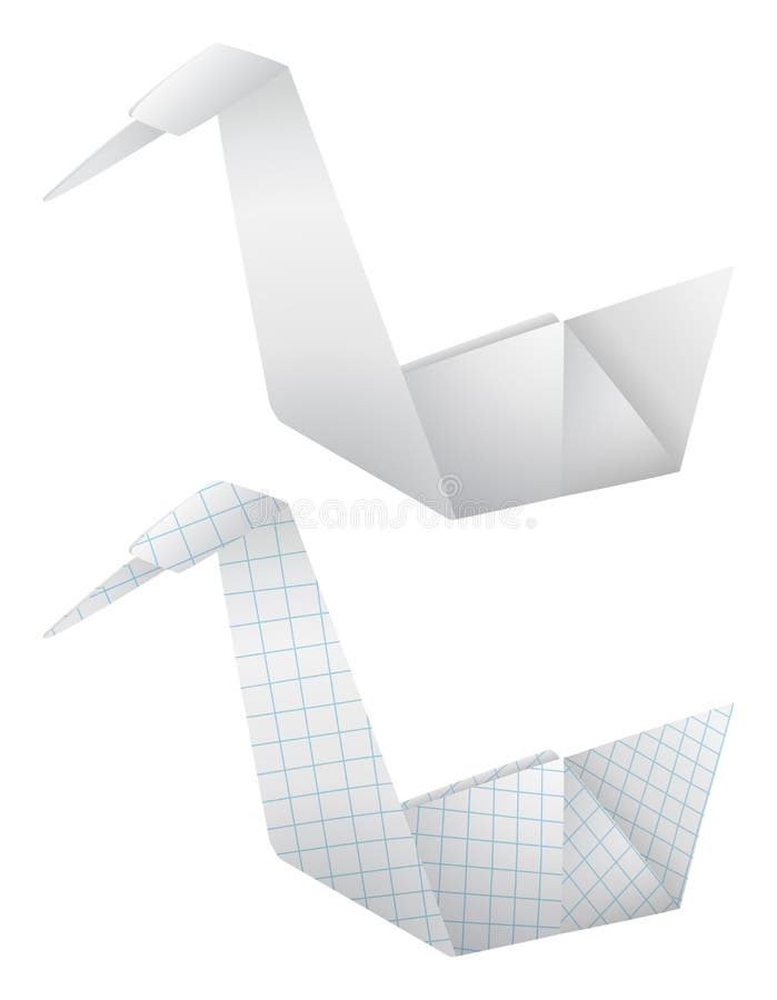 Origami birds stock vector. Illustration of copybook - 29965628