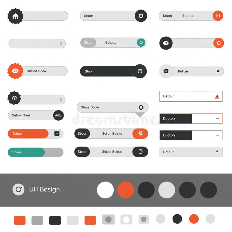 Various Button Styles Stock Illustrations – 1,008 Various Button Styles Stock Illustrations ...