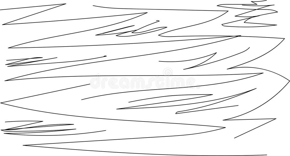 A Collection of Underscore Markers. Illustrations of Doodle Lines Stock ...