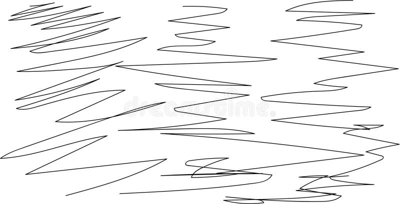 A Collection of Underscore Markers. Illustrations of Doodle Lines Stock ...