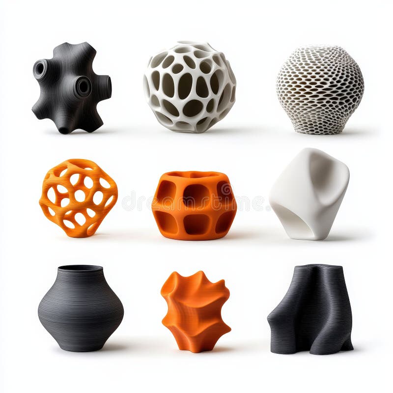 A Collection of Unique 3D Printed Shapes Showcasing Creativity and ...