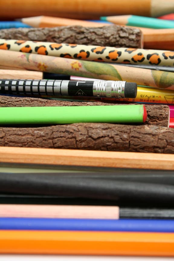 Collection of Unusual Pencils for Plotting and Drawing Stock Image ...