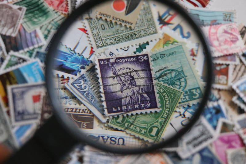 Assortment of United States Stamps. Editorial Stock Image - Image of ...