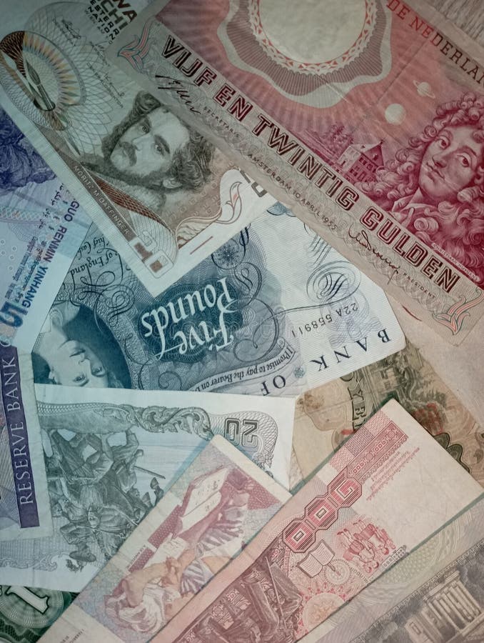 Old Banknotes from Around the World Stock Photo - Image of banknotes ...