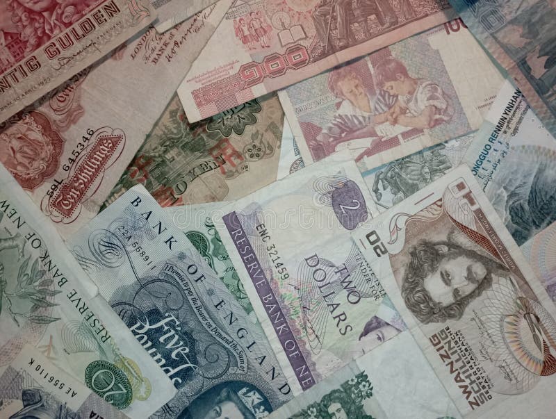 Old Banknotes from Around the World Stock Image - Image of money, pound ...