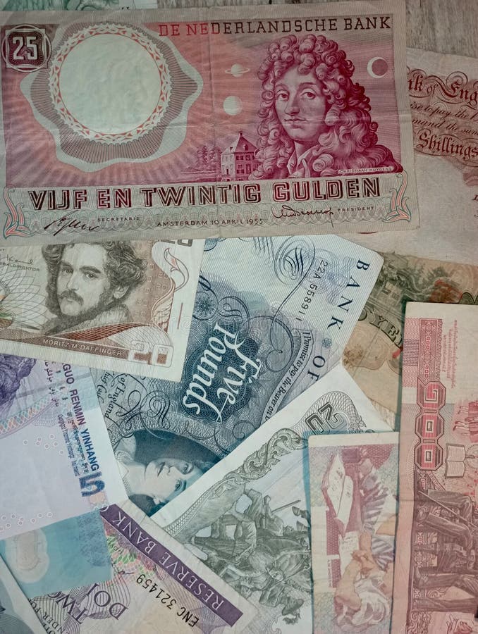 Old Banknotes from Around the World Stock Photo - Image of collection ...